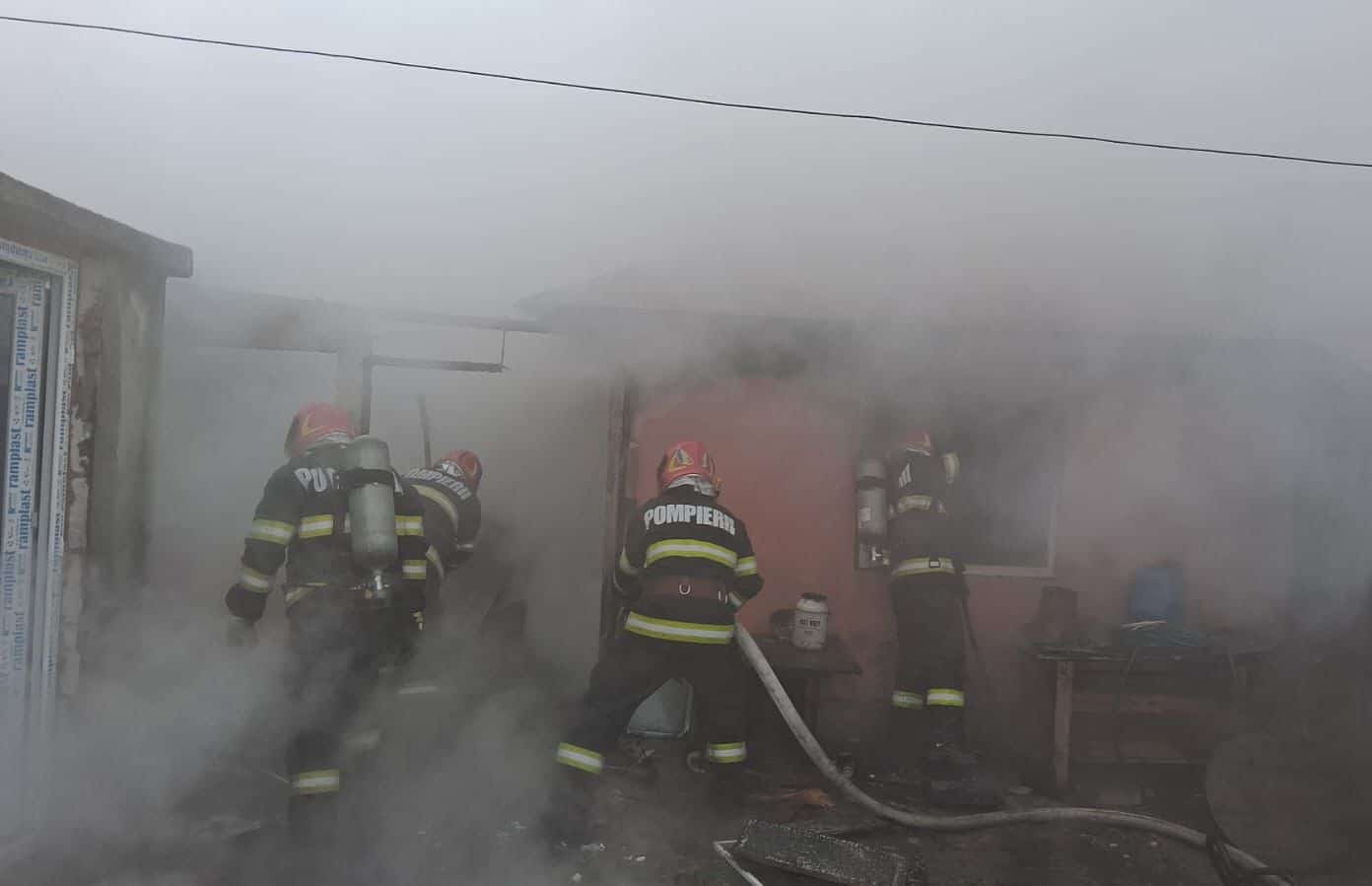 GIURGIU: Doi căţeluşi şi un cal, salvaţi dintr-un incendiu violent care ...